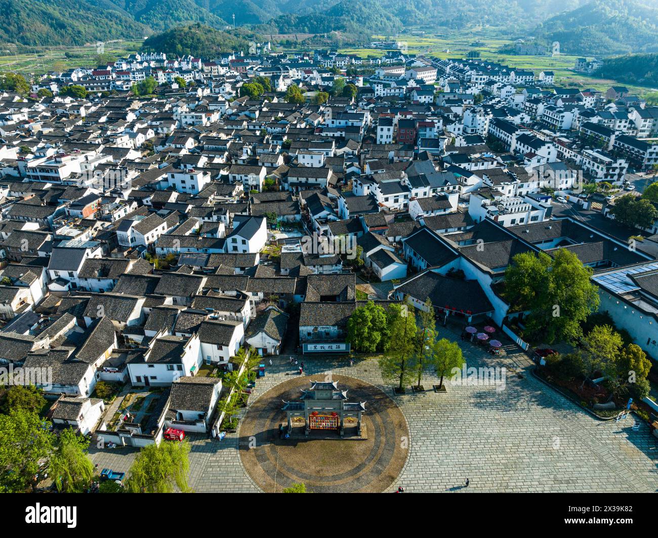 Hangzhou, China. 25th Apr, 2024. An aerial photo taken in Hangzhou ...