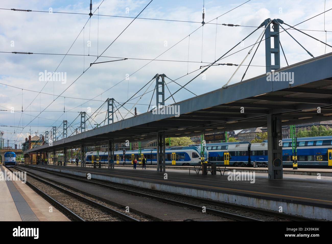 Budapest Nyugati station Stock Photo - Alamy