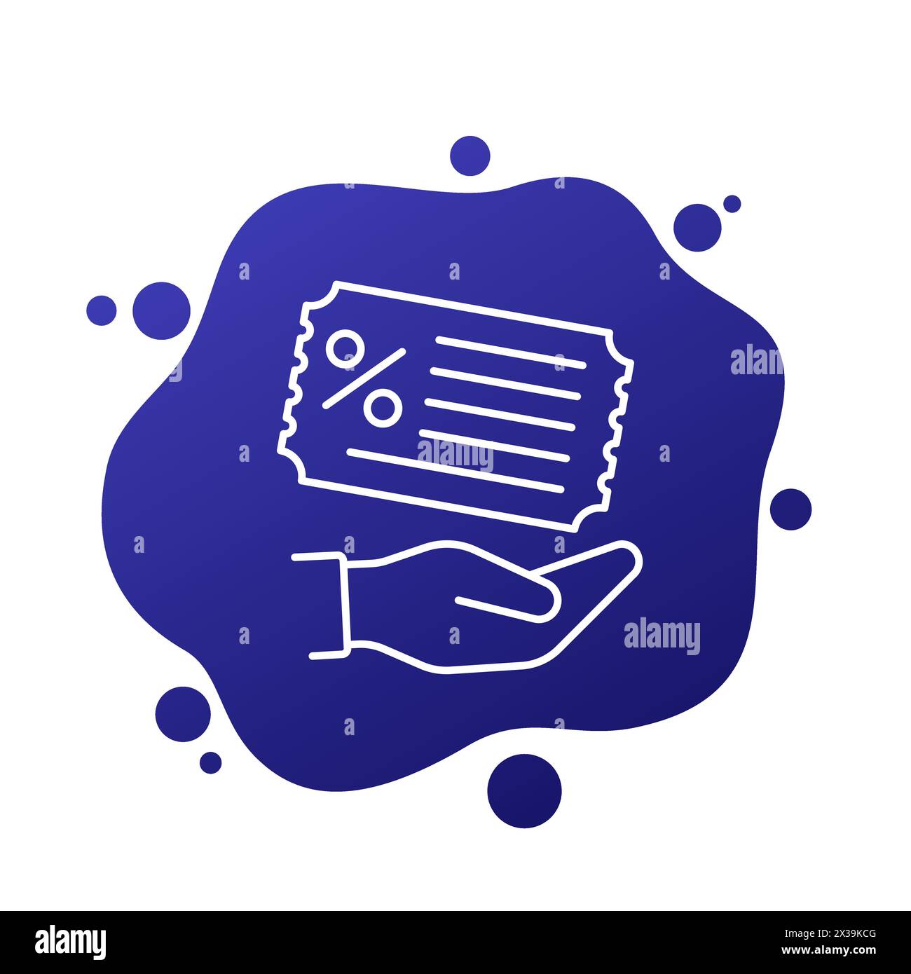 Discount rate icon linear Stock Vector Images - Alamy