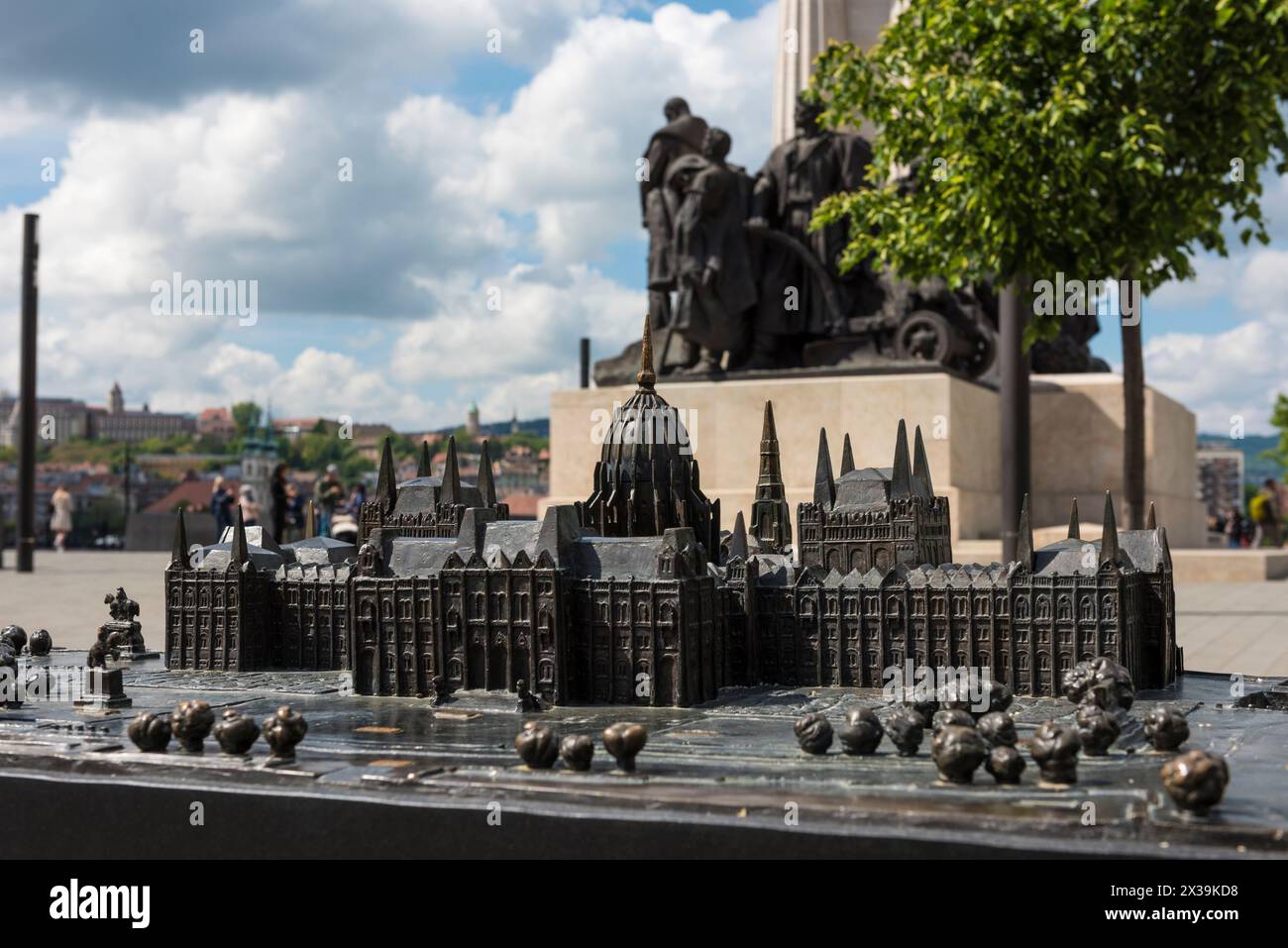 Scale model of the Parliament Building in Budapest Stock Photo - Alamy