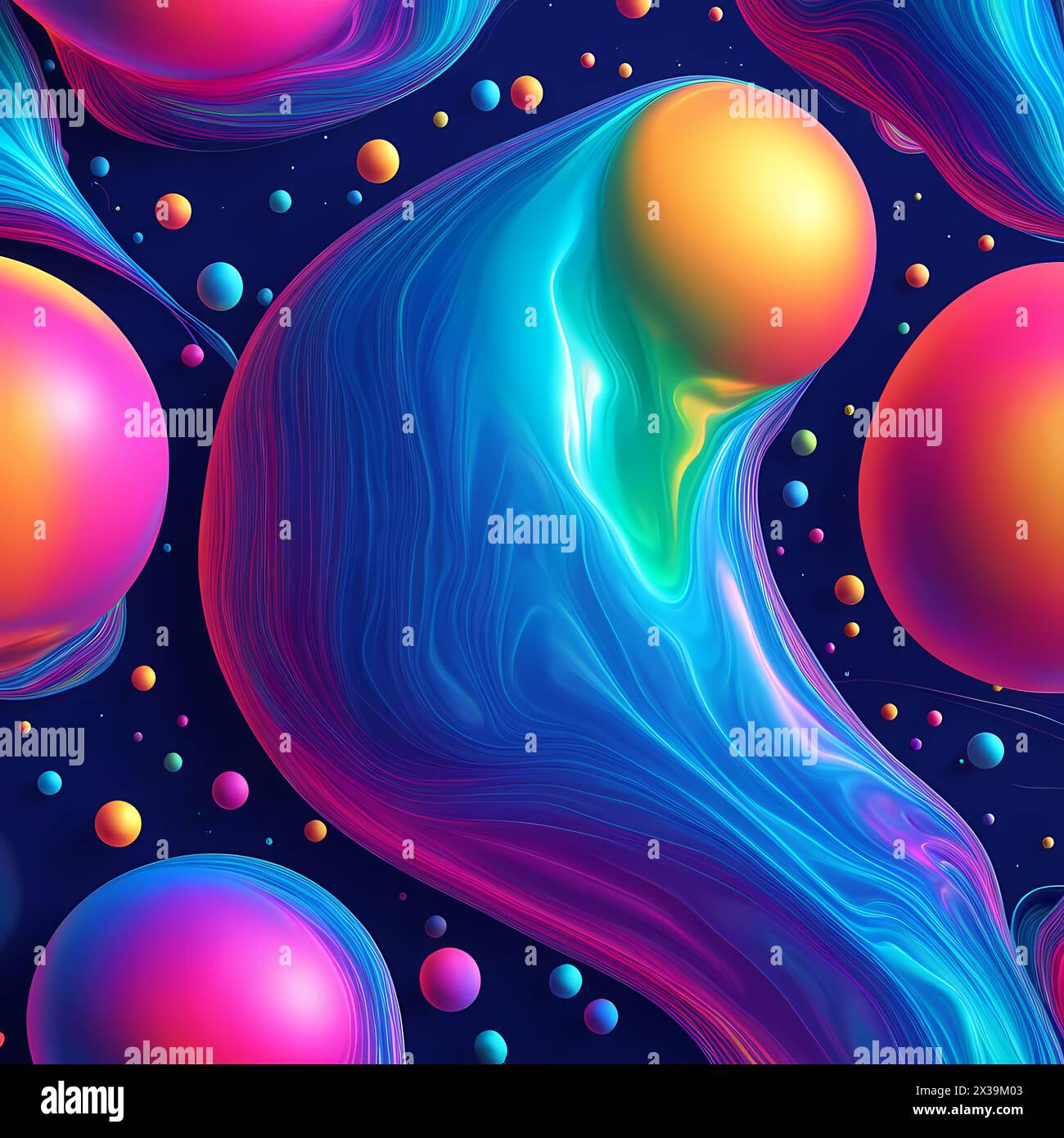 Holographic line wave shapes hi-res stock photography and images - Alamy