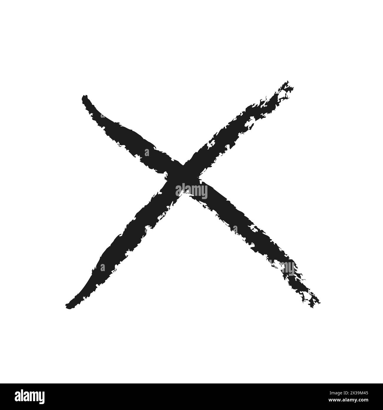 Vector grunge X mark. Crossed X symbol. Cross design element to cancel ... Vector grunge X mark. Crossed X symbol. Cross design element to cancel ...