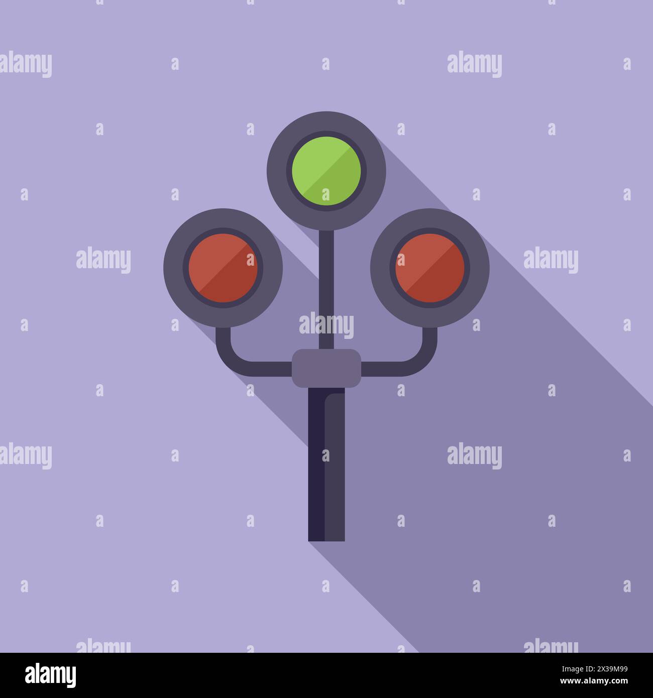 Railroad crossing lights barrier signal Stock Vector Images - Alamy