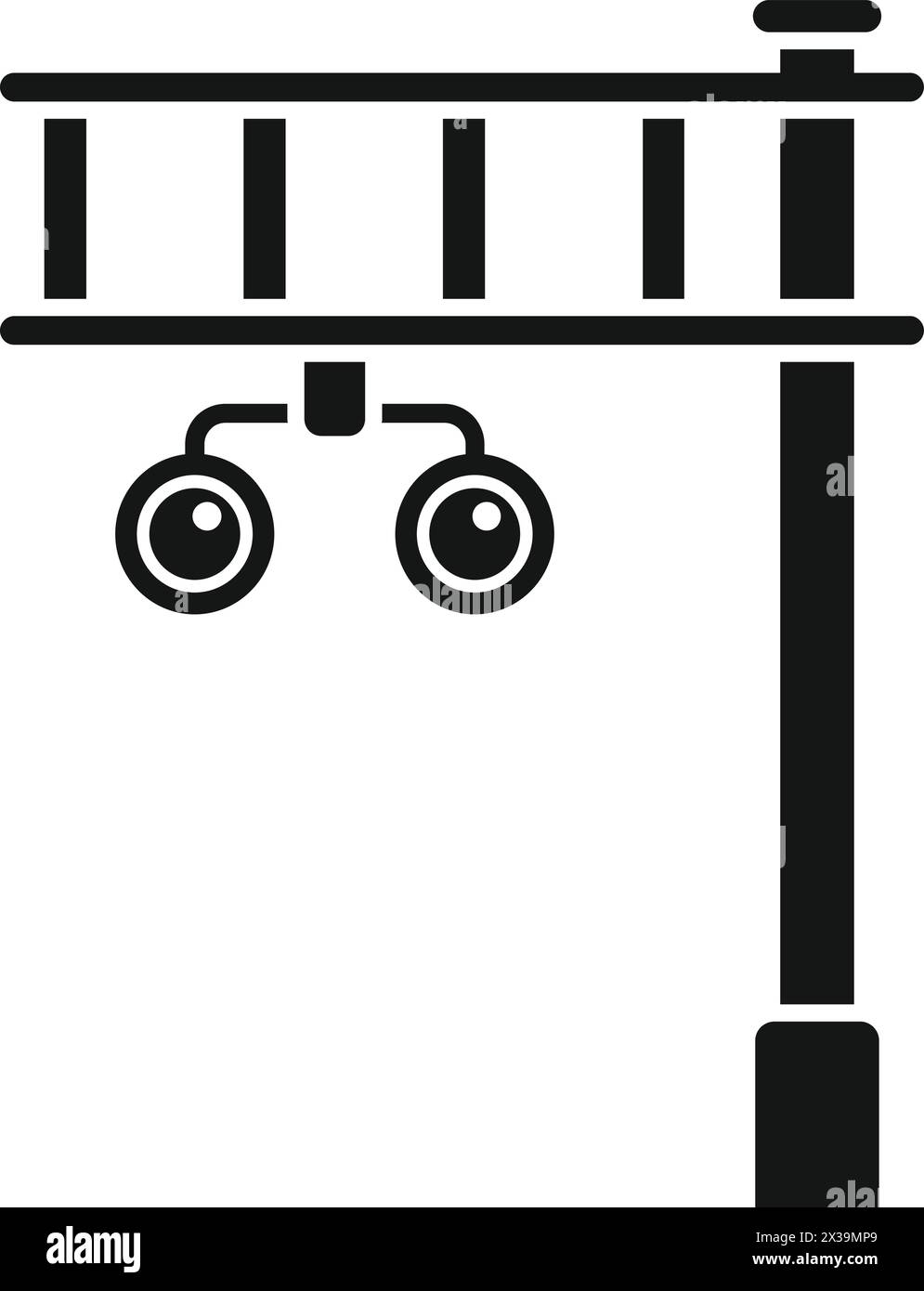 Traffic lights level crossing Stock Vector Images - Alamy