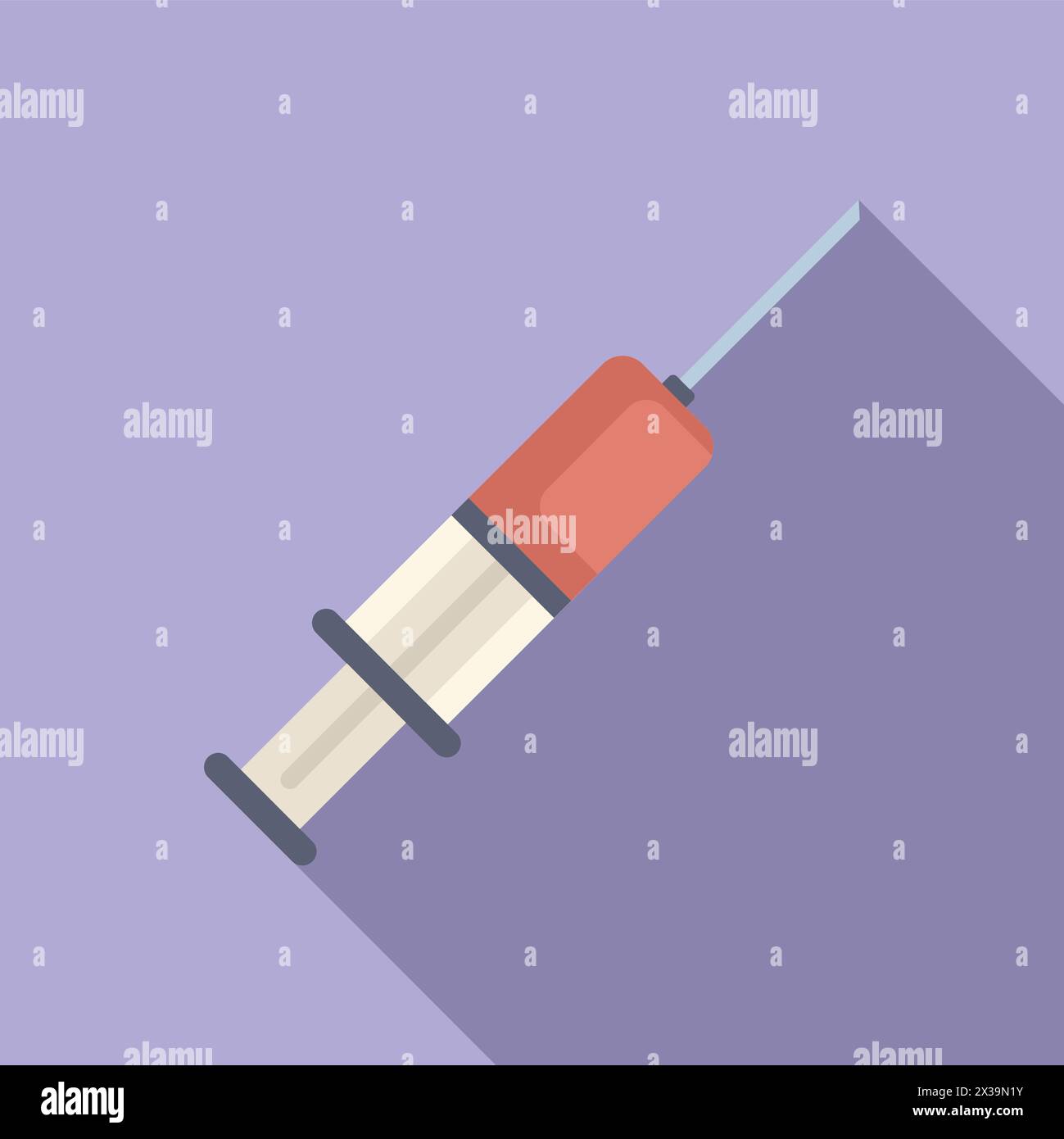 Medical antiviral injection syringe icon flat vector. Dose inject. Care ...