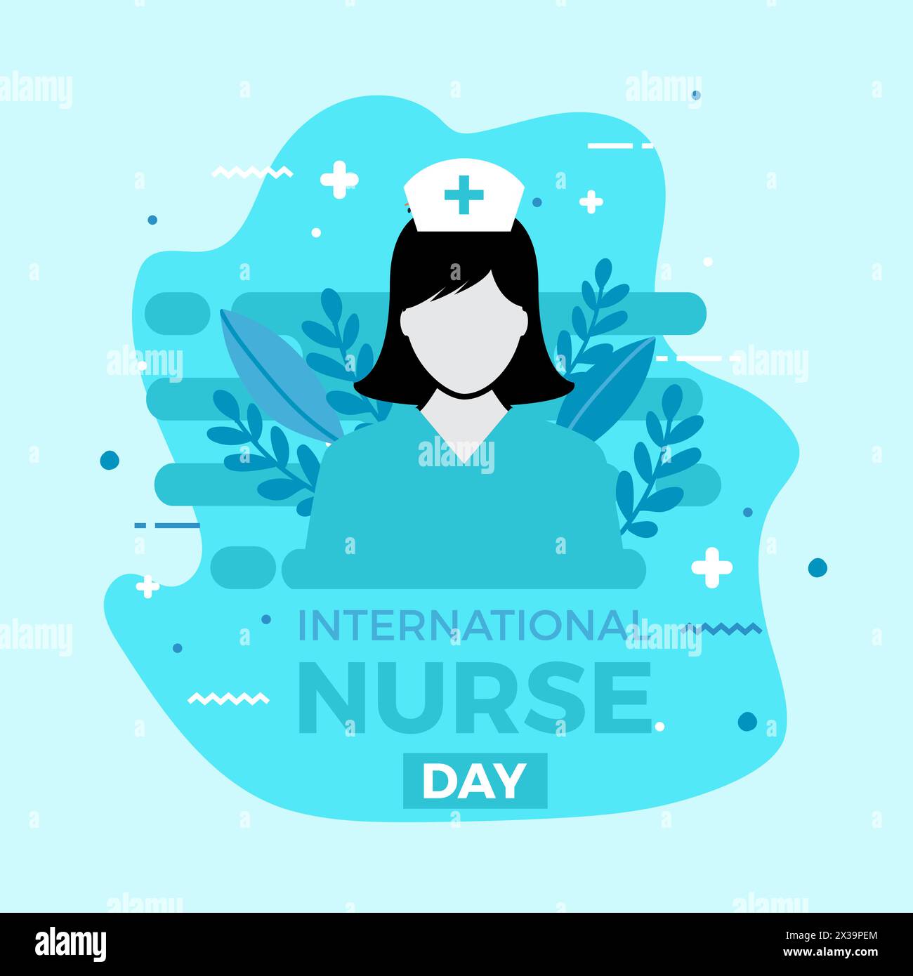Vector illustration international nurse Stock Vector Images - Alamy