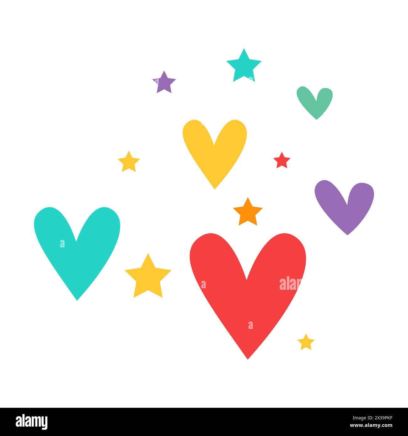 Cartoon love hearts hi-res stock photography and images - Alamy