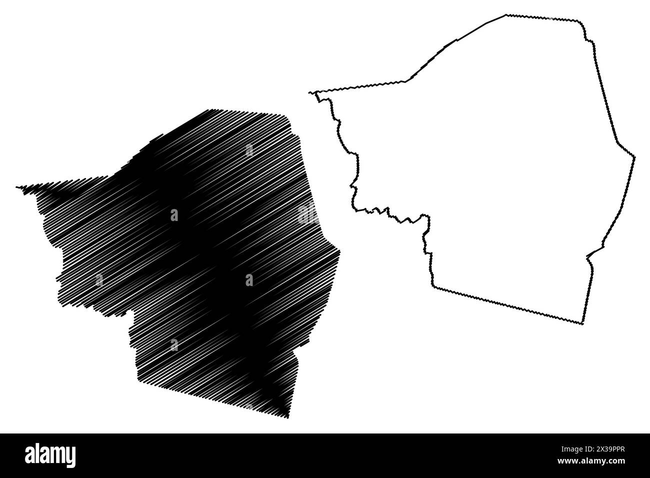 Dehcho Region (Canada, Northwest Territories, North America) map vector ...