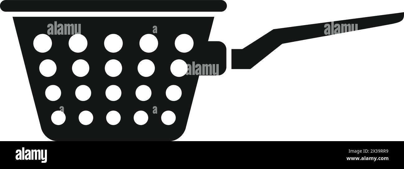New model colander icon simple vector. Cooking element. Drain object ...