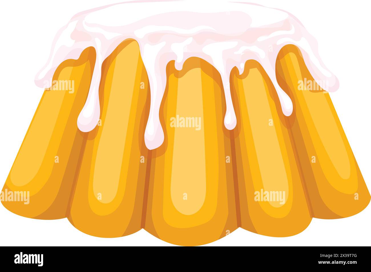 Jelly cream cake icon cartoon vector. Cake topping. Bakery delicious ...