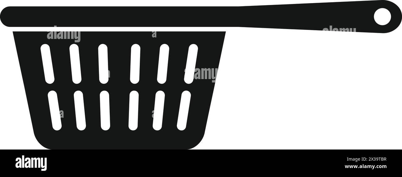 Plastic colander icon simple vector. Cook element. Drain object for ...