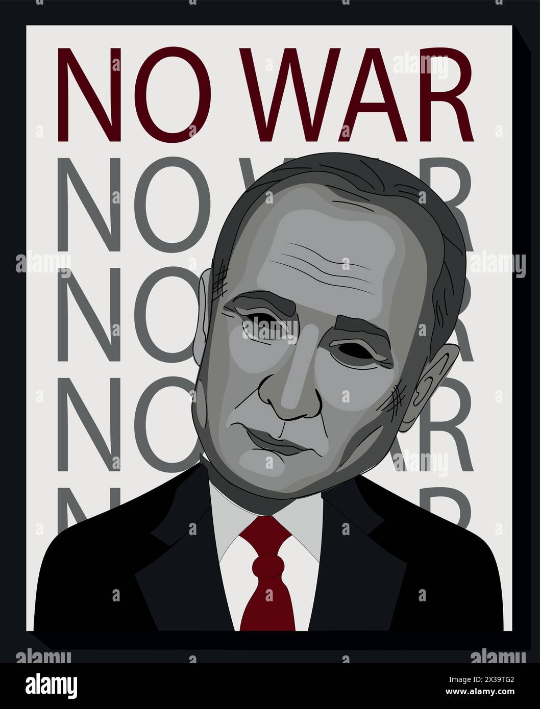 Putin, the Russian President. Postcard.Russia.Illustration Stock Vector ...