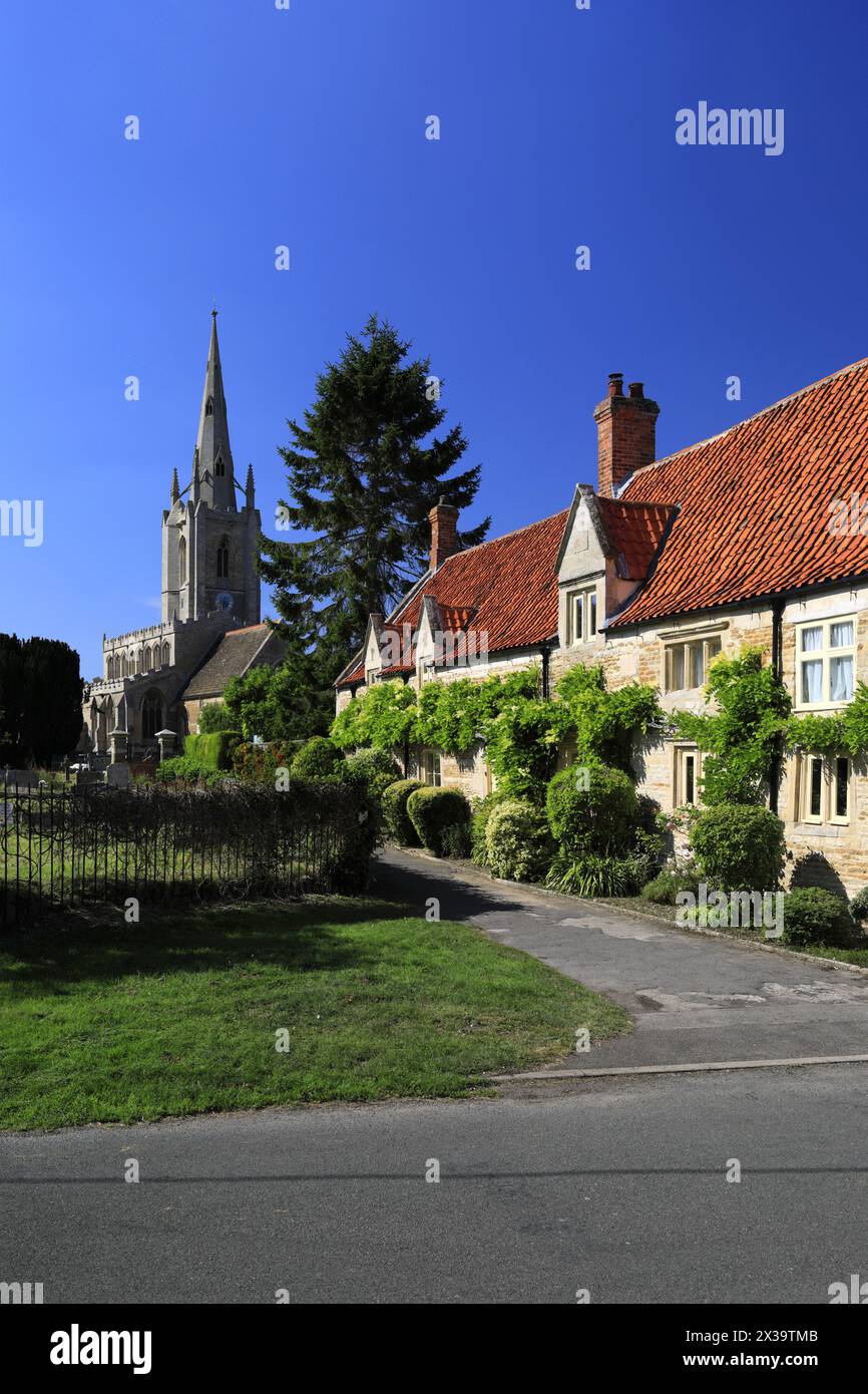 St Andrews church, Billingborough village, Lincolnshire, England, UK ...