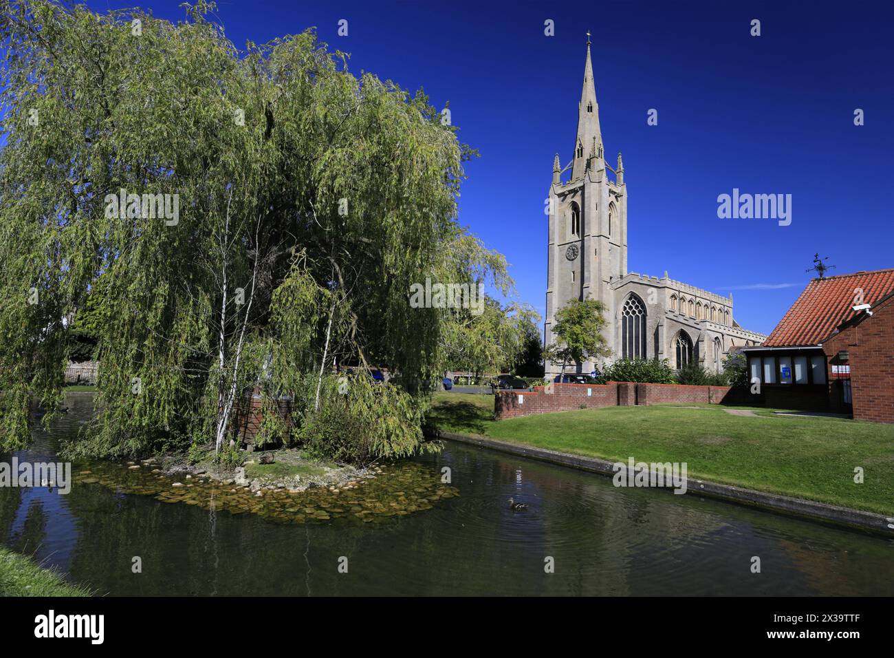 St Andrews church, Billingborough village, Lincolnshire, England, UK ...