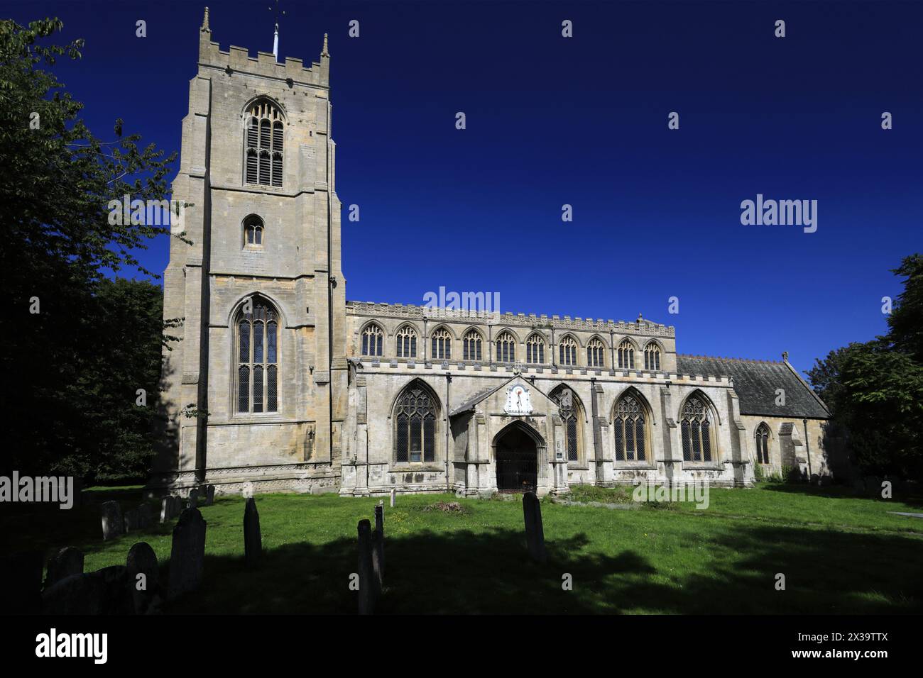 St Marys Church, Pinchbeck town; Lincolnshire County; England; UK Stock ...