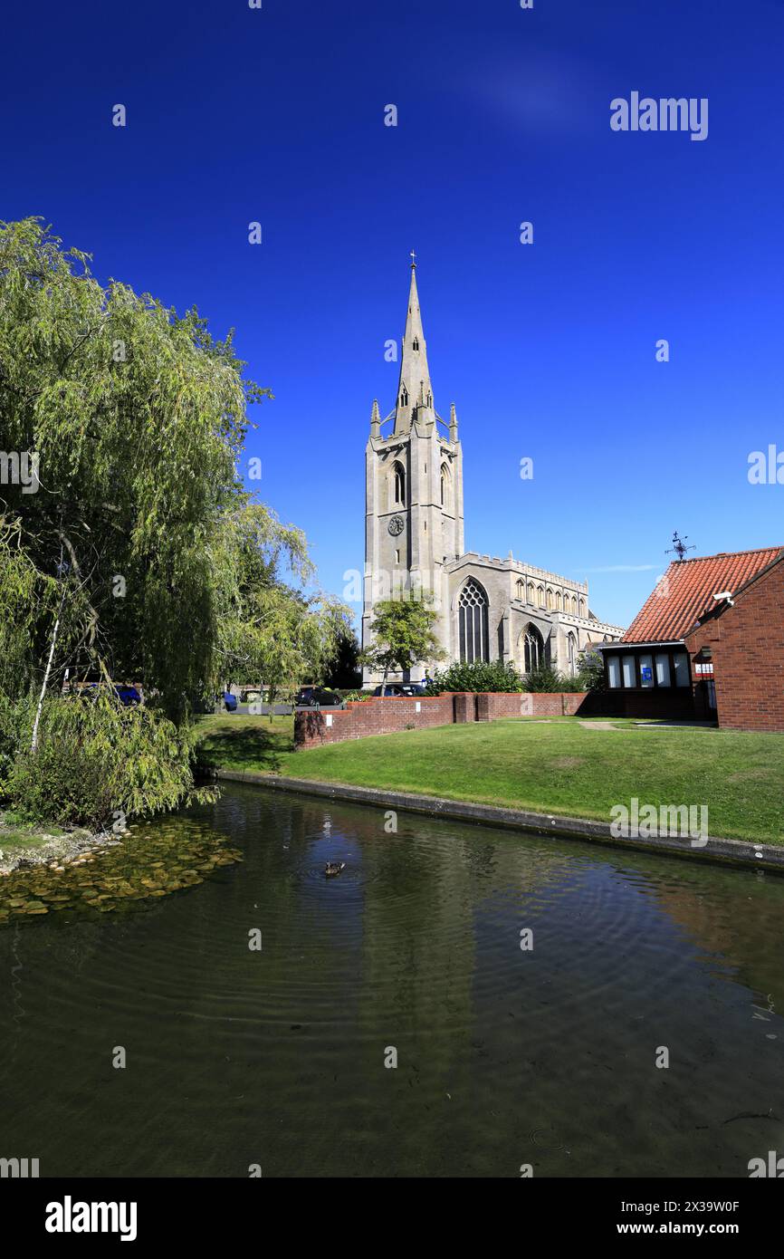 St Andrews church, Billingborough village, Lincolnshire, England, UK ...