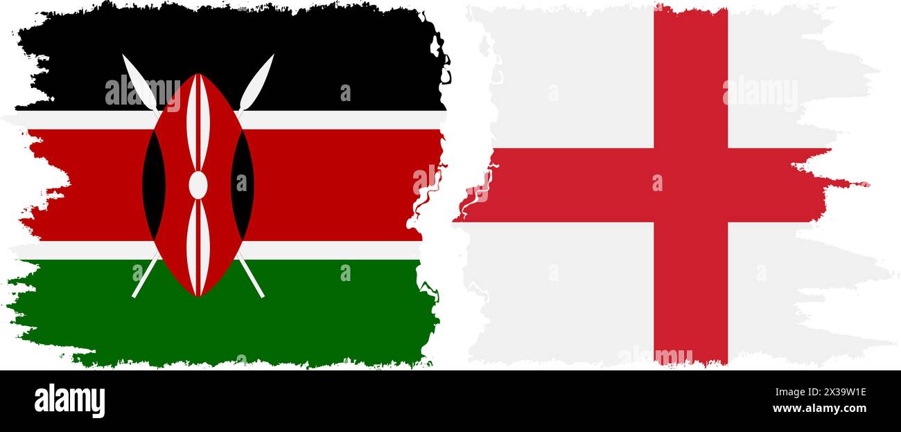 England kenya flag hi-res stock photography and images - Alamy