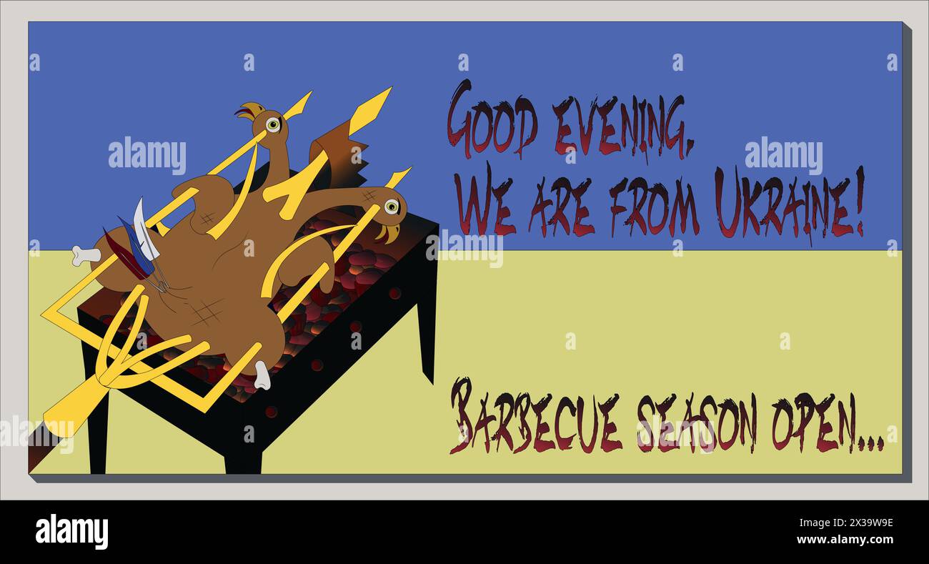 Good evening we are from ukraine Stock Vector Images - Alamy