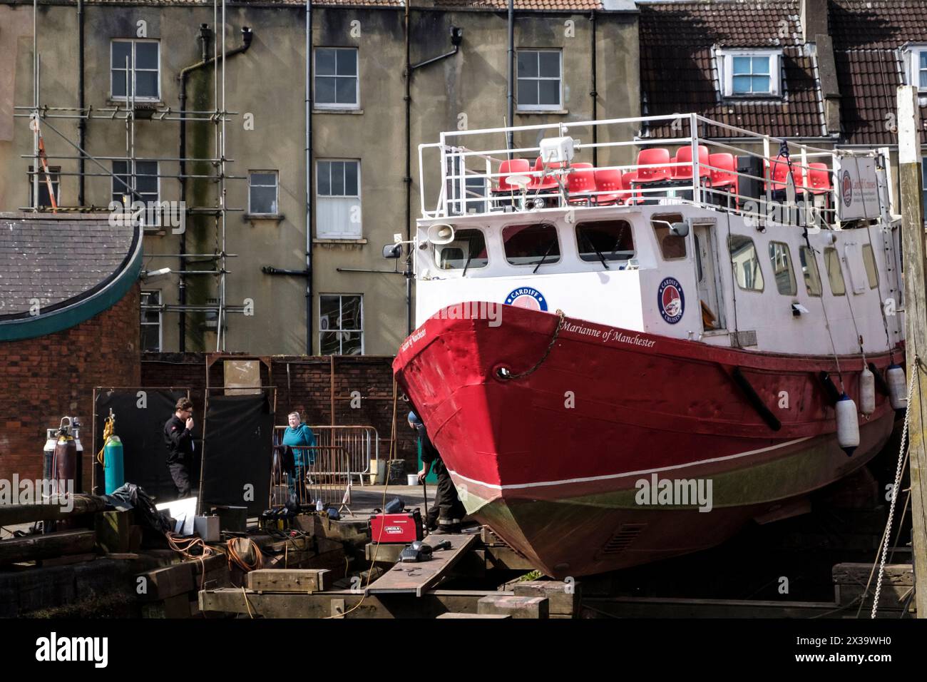 Around Bristol Harbourside. The Marianne of Manchester in dry dock at ...