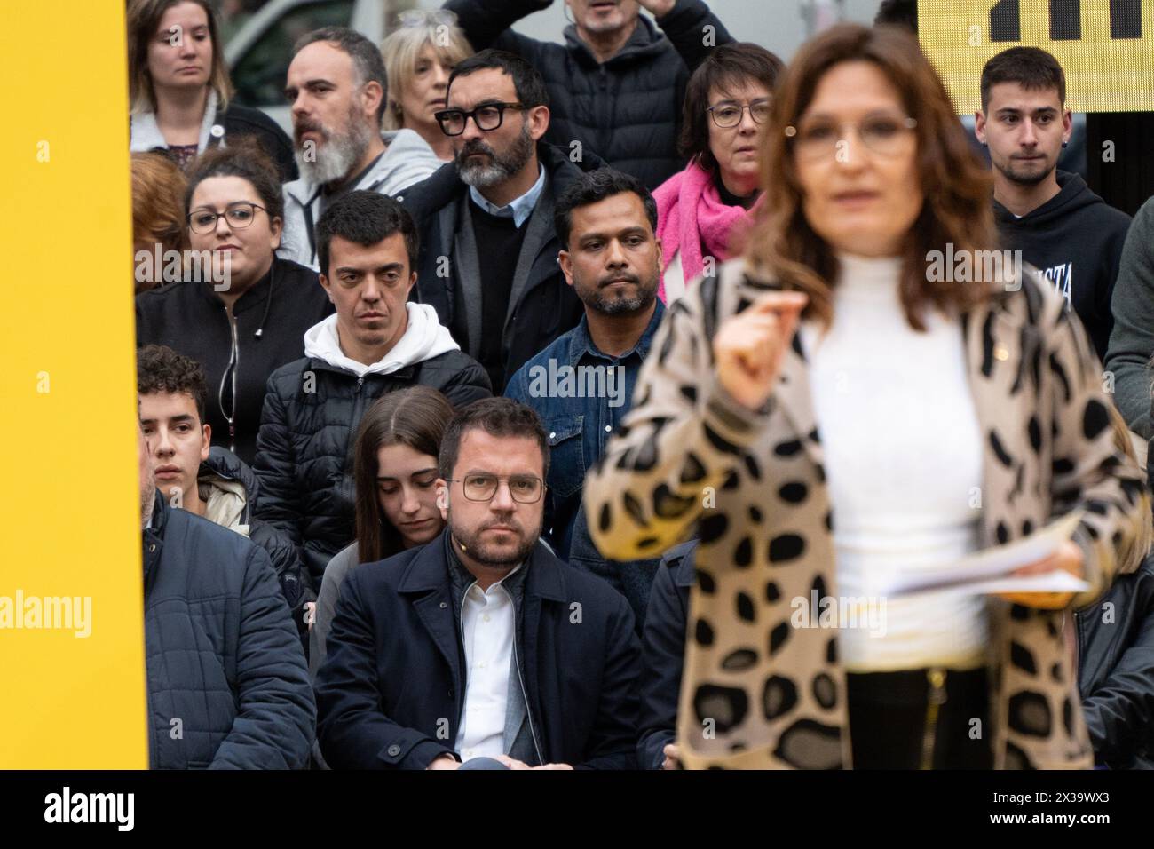 Barcelona, Spain. 25th Apr, 2024. The electoral campaign kicks off in ...
