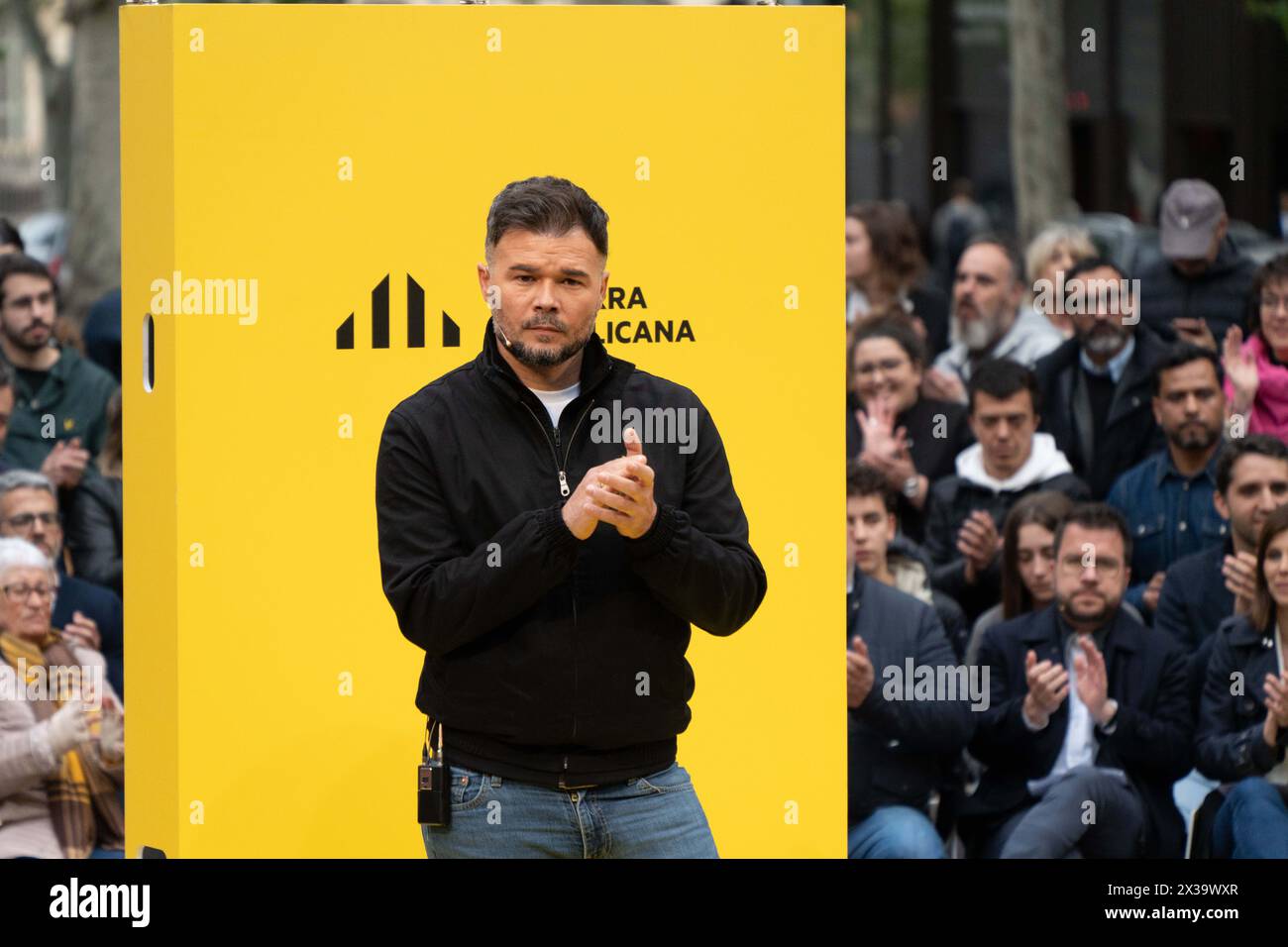 Barcelona, Spain. 25th Apr, 2024. The electoral campaign kicks off in ...
