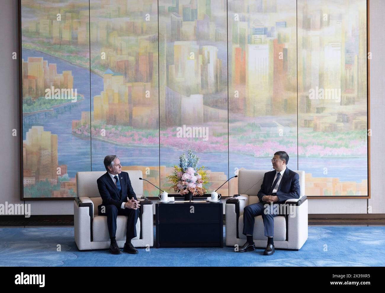 Shanghai, China. 25th Apr, 2024. U.S Secretary of State Tony Blinken ...