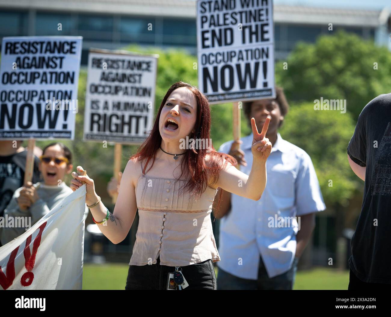 Kennesaw, Georgia, USA. 25th Apr, 2024. Students from the largely ...