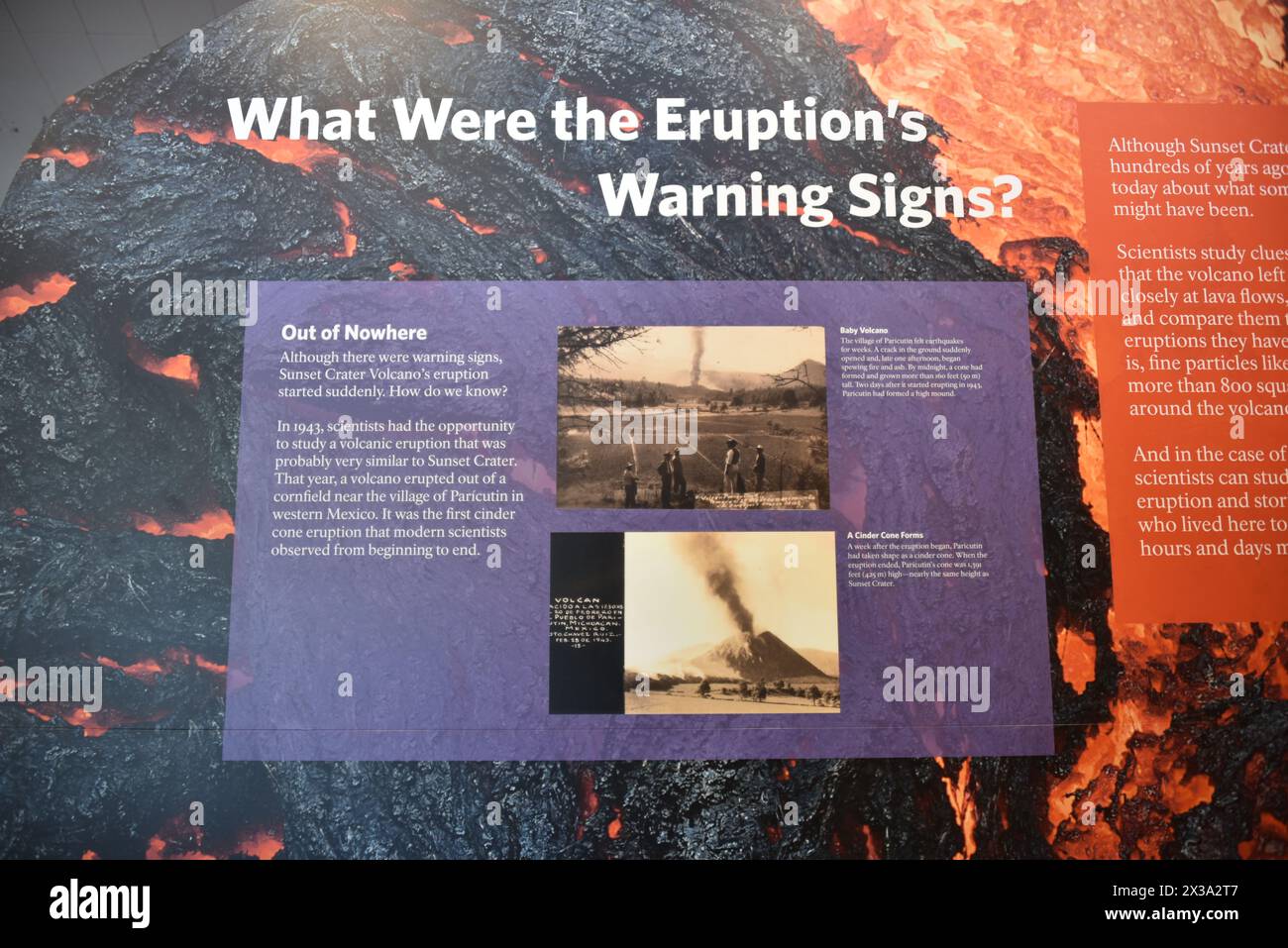 Flagstaff, AZ. U.S.A. 3/20/2024. Sunset Crater Volcano National ...