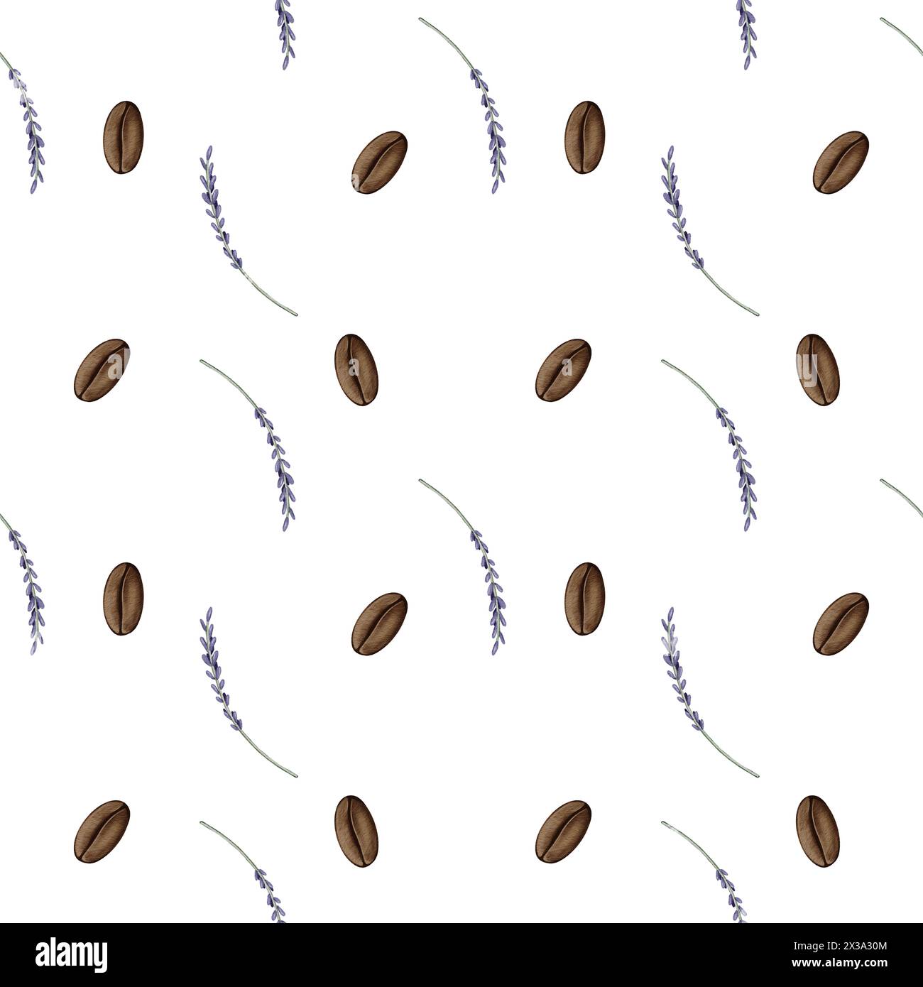 Coffee pattern seamless pattern Cut Out Stock Images & Pictures - Alamy