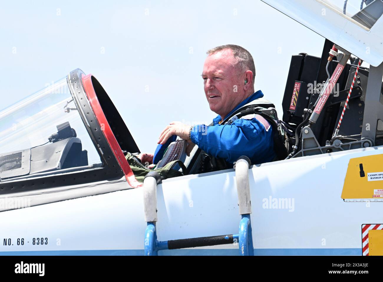 NASA Astronaut Butch Wilmore arrives at the Kennedy Space Center ...