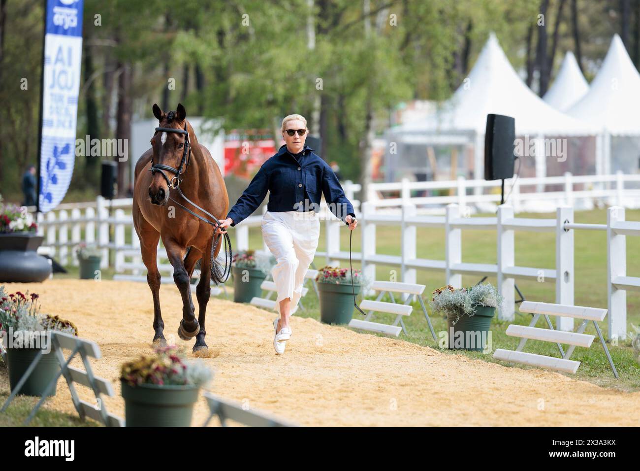 Aoife CLARK of Ireland with Sportsfield Freelance during the first ...