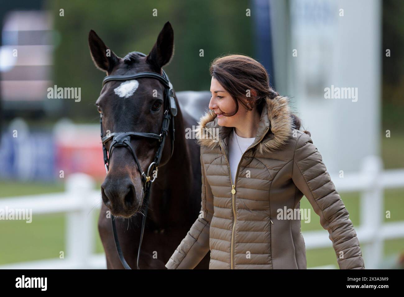 Claire DUFFIN of Great Britain with Vivienne Du Carel during the first ...