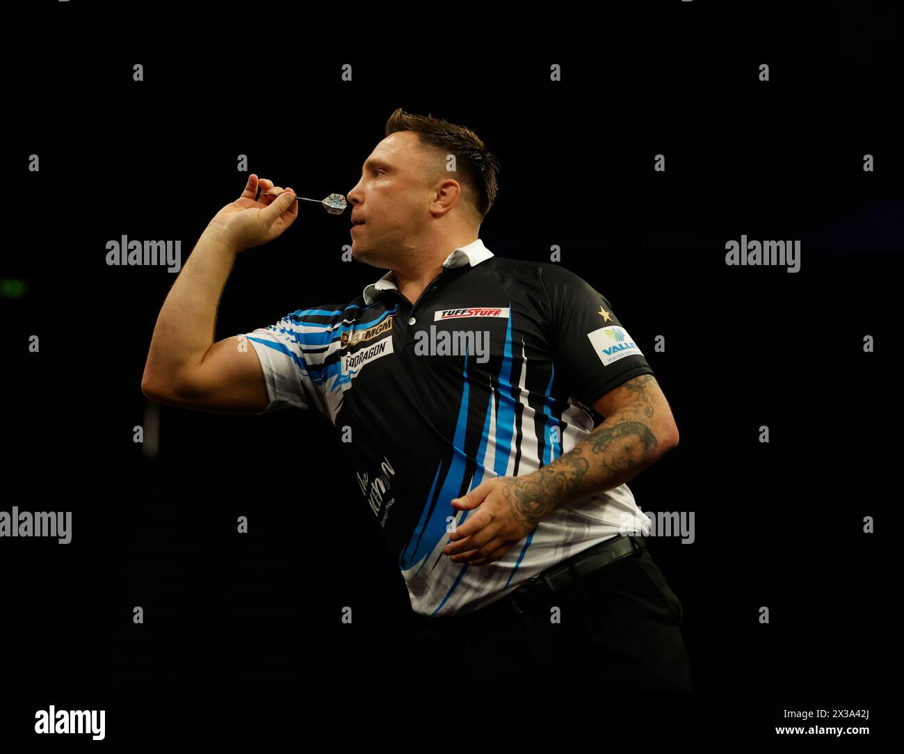 25th April 2024, M&S Bank Arena, Liverpool, England; 2024 PDC Premier League Darts Liverpool ...