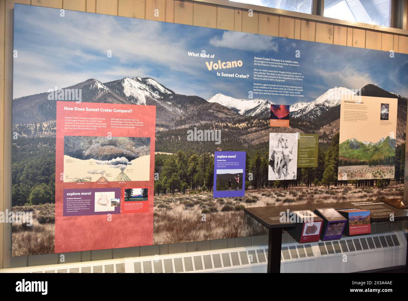Flagstaff, AZ. U.S.A. 3/20/2024. Sunset Crater Volcano National ...