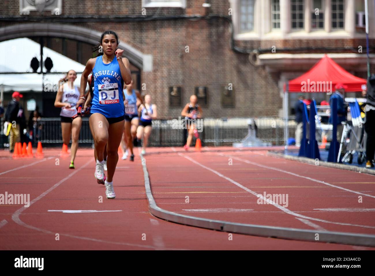 Philadelphia, United States. 25th Apr, 2024. Athletes compete in the ...