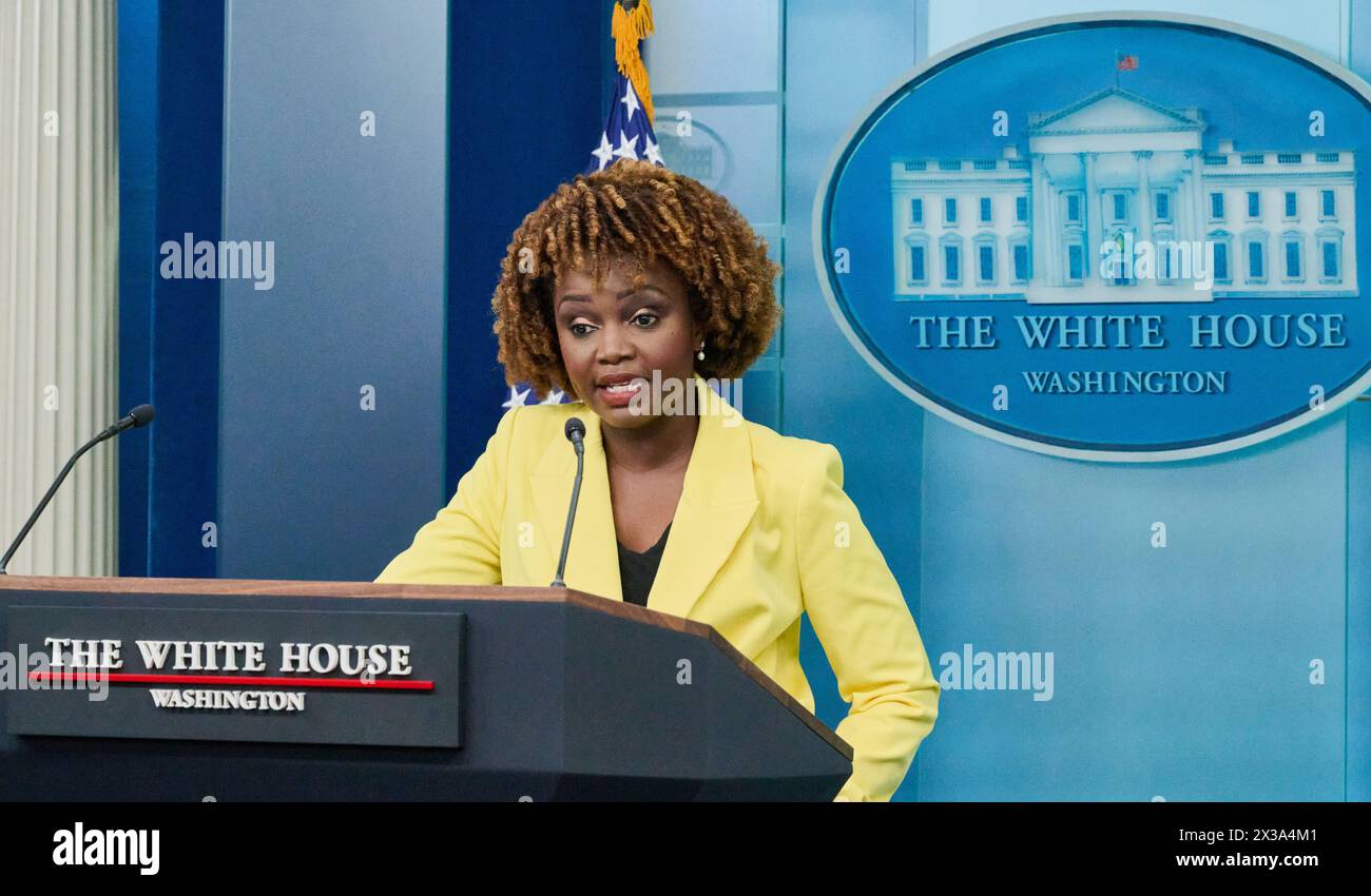 WASHINGTON, D.C., USA - APRIL 01, 2024: White House Press Secretary ...