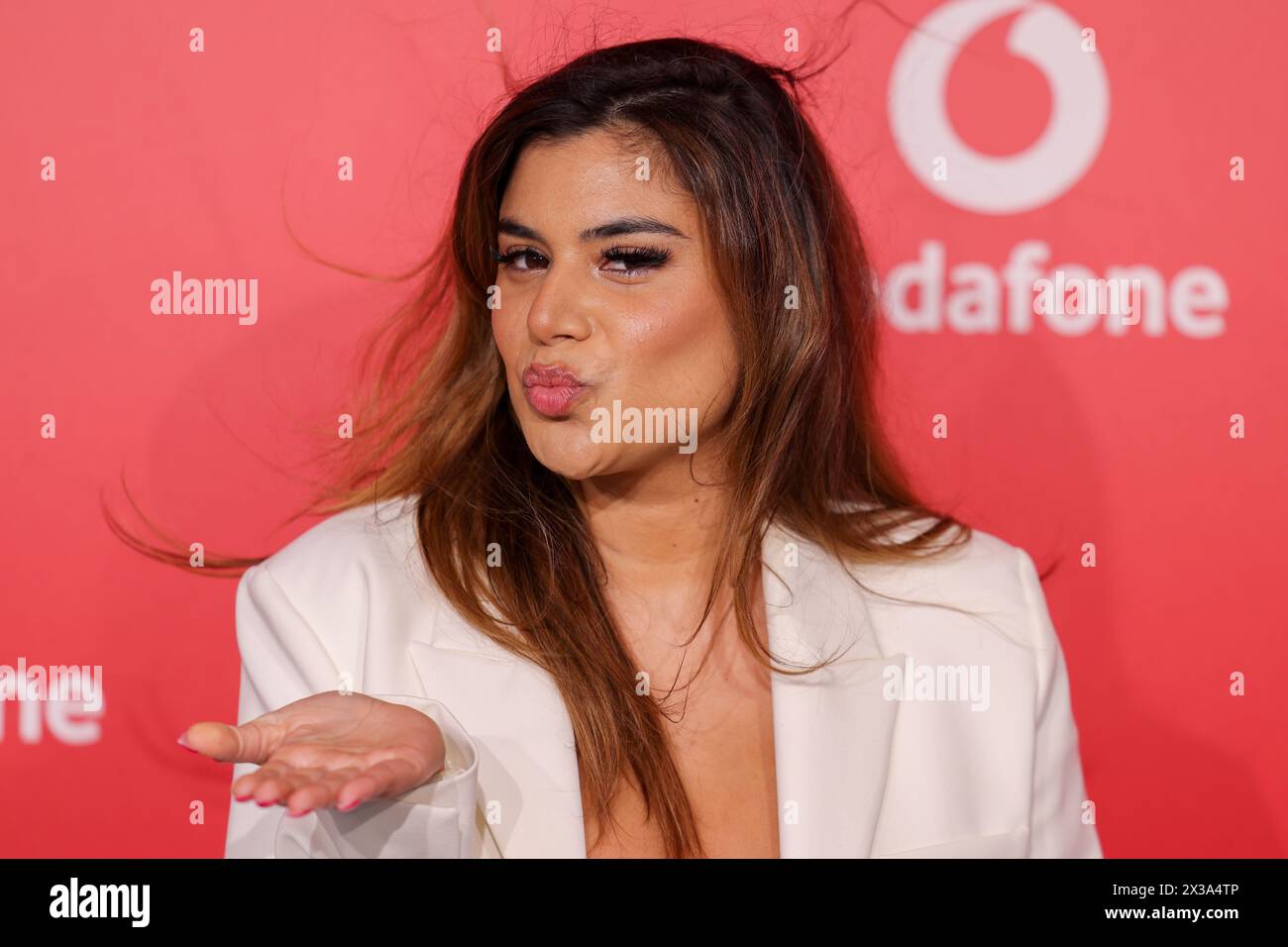 Duesseldorf, Germany. 25th Apr, 2024. Tanja Tischewitsch on the red ...