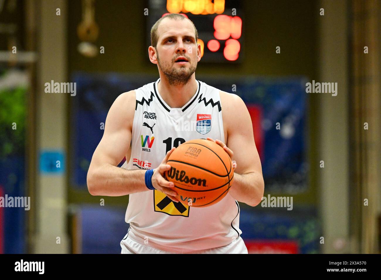 25.04.2024, Raiffeisen Arena Wels, AUT, BSL, Flyers Wels vs UBSC Graz ...