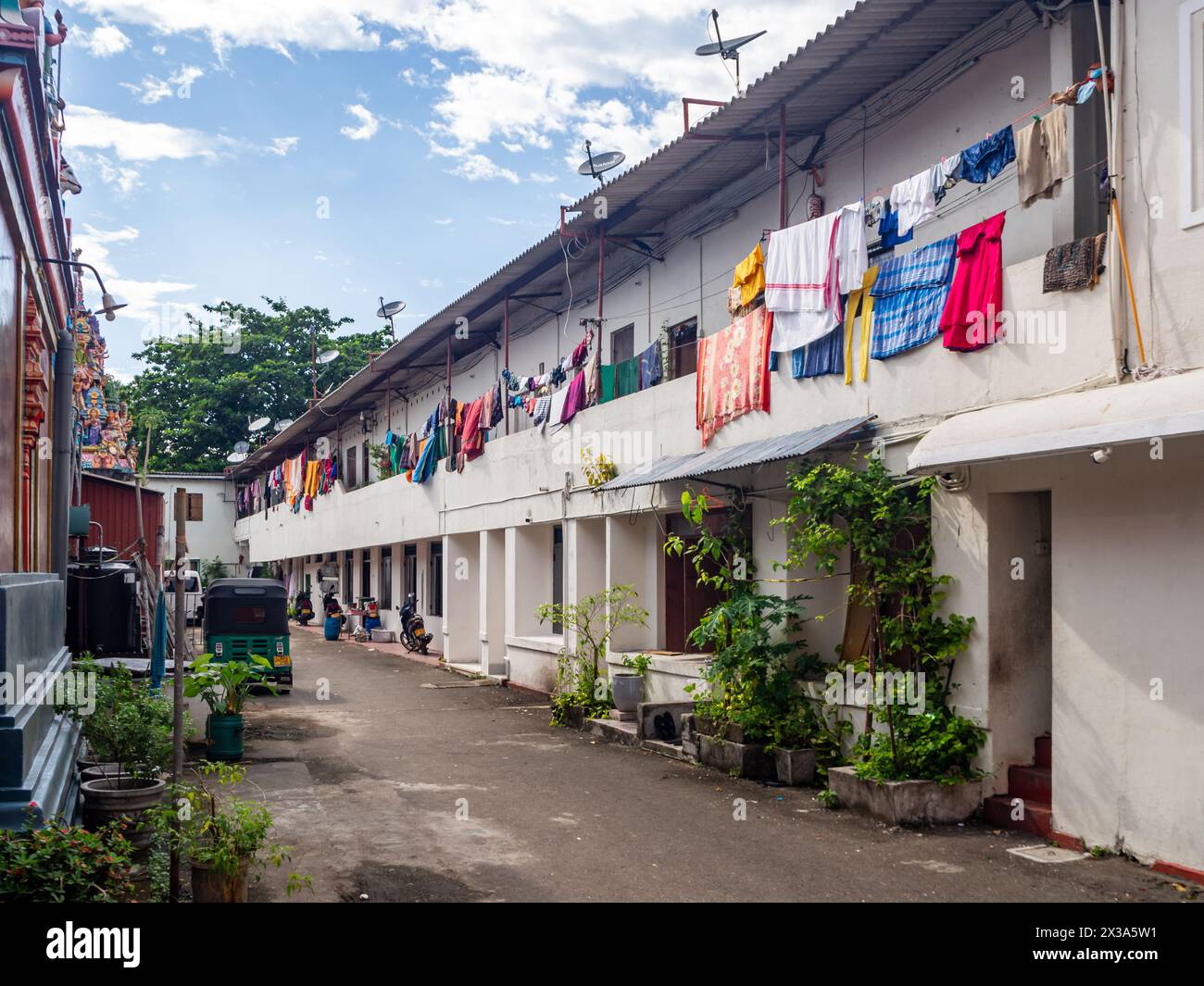 Sri Lanka still life, Ceylon street houses Stock Photo - Alamy