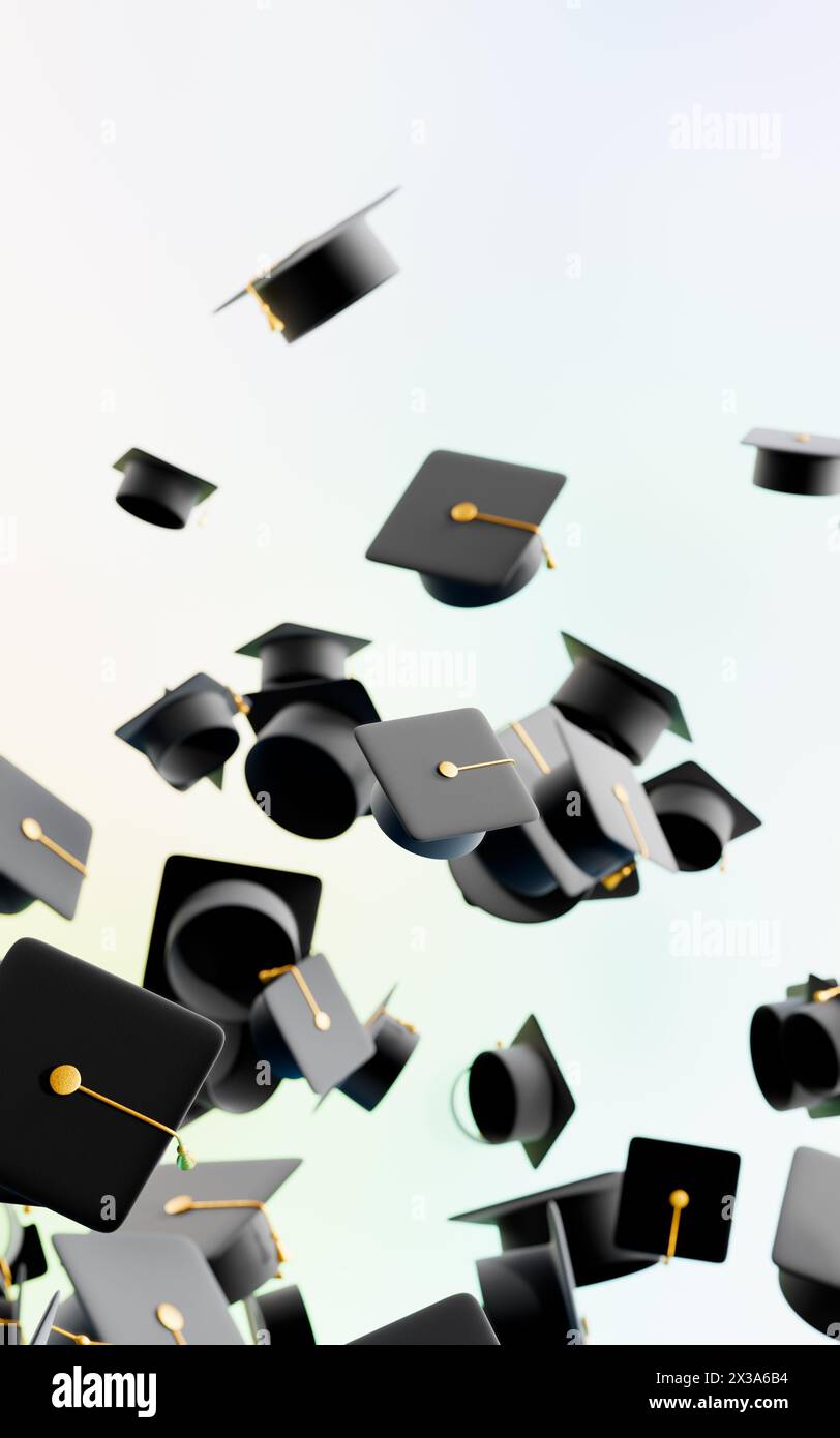 University graduation cap many hi-res stock photography and images - Alamy