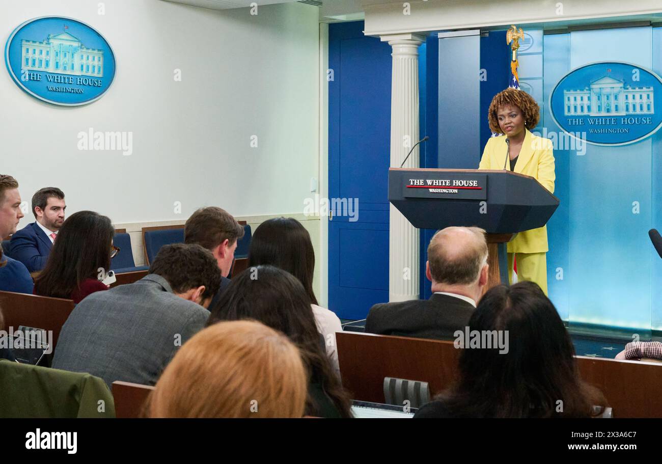 WASHINGTON, D.C., USA - APRIL 01, 2024: White House Press Secretary ...