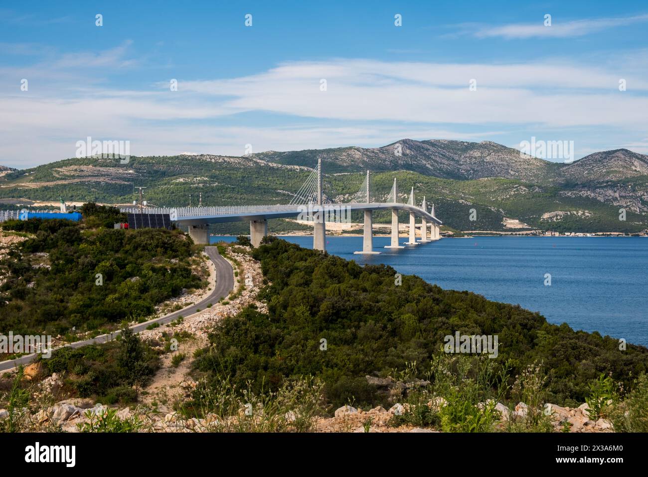 Pelješac Bridge, Croatia - 16 September 2023 - View of Pelješac Bridge ...