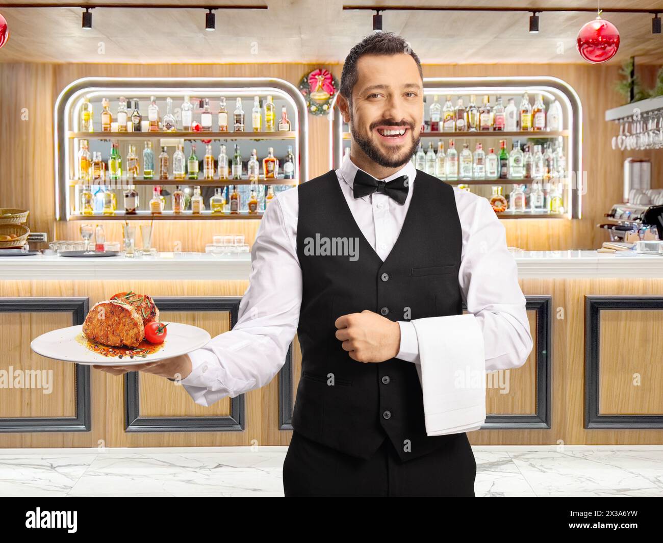 Restaurant staff uniform plate hi-res stock photography and images - Alamy