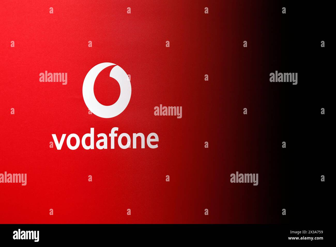 Das Logo des Konzern Vodafone bei der Vodafone Night of Entertainment ...