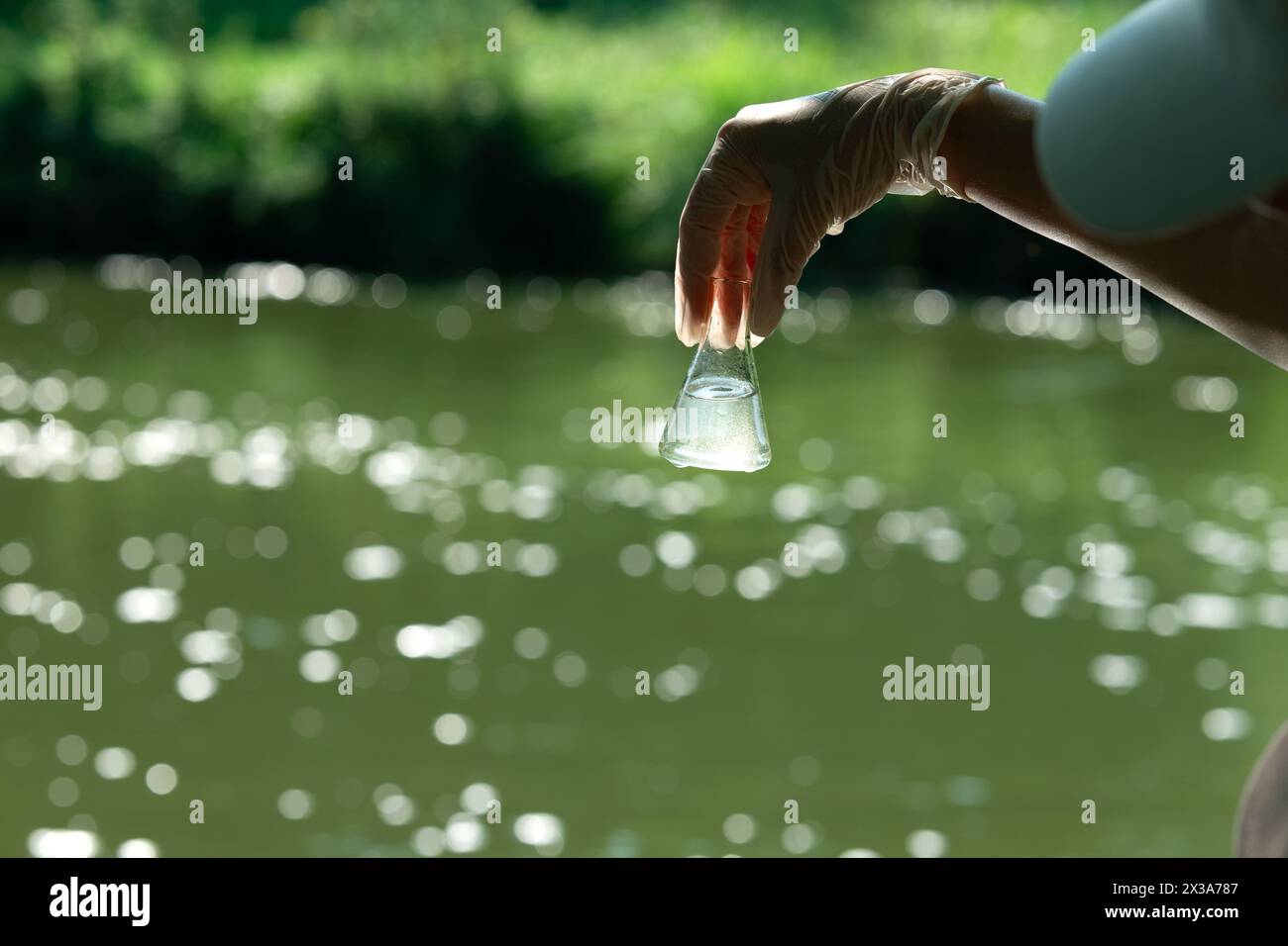 Sampling water for testing. Study of the quality of waste and drinking ...