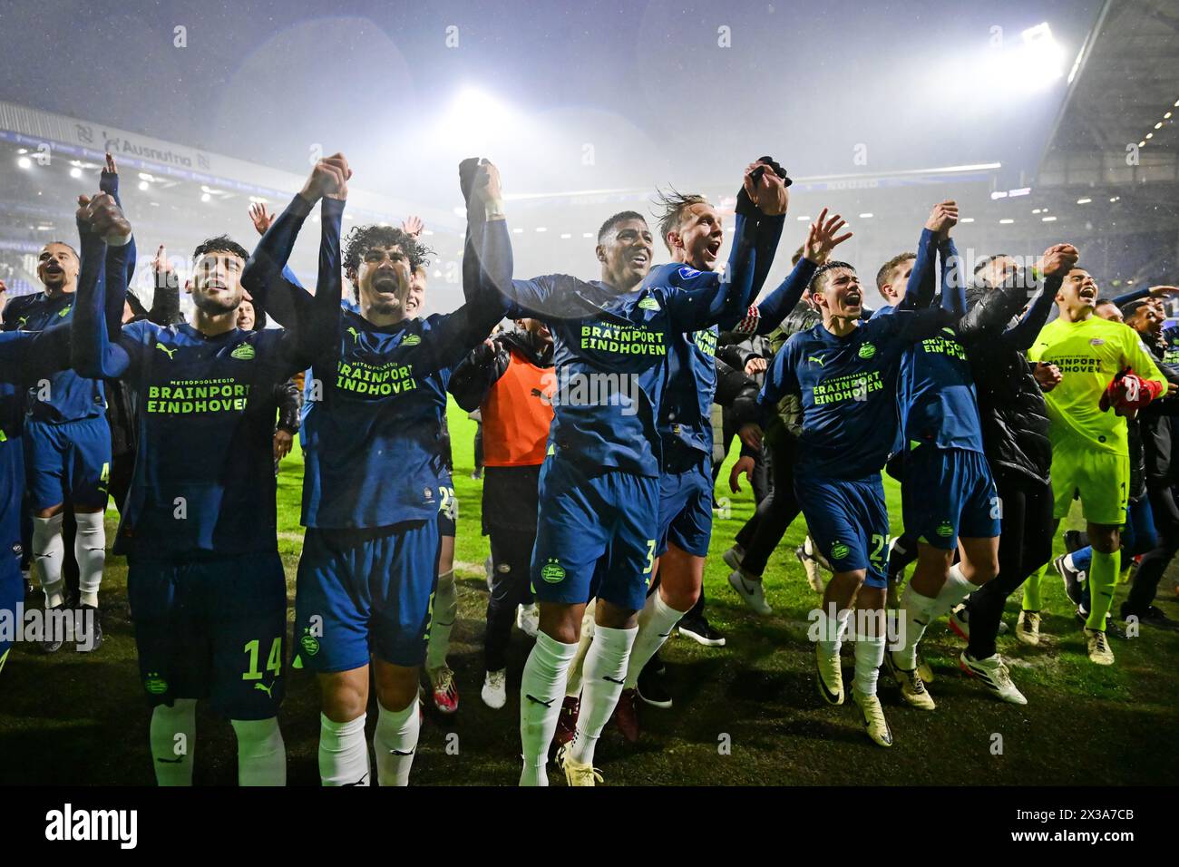 HEERENVEEN - PSV players after the Dutch Eredivisie match between sc ...
