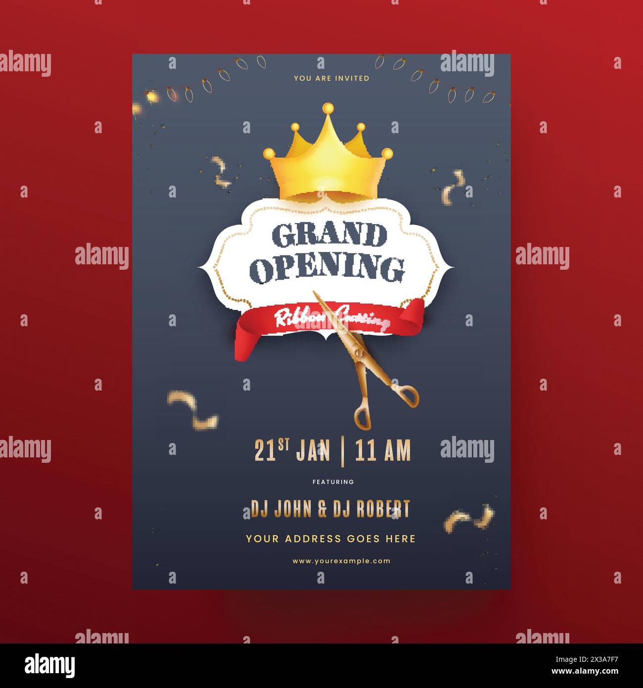 Inauguration party Stock Vector Images - Alamy