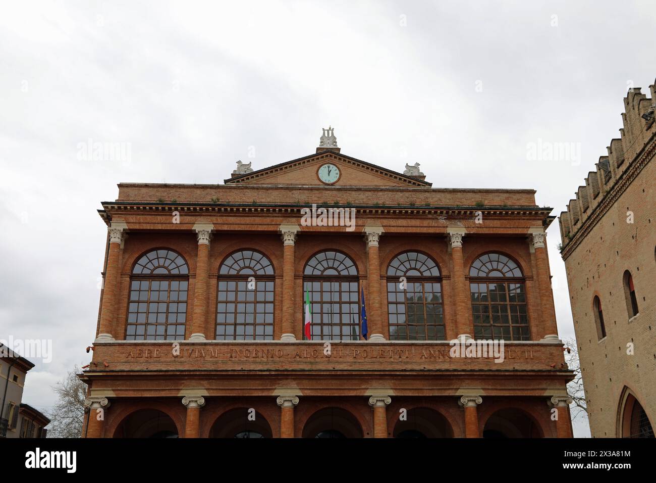 Theatre dedicated to Amintore Galli at Rimini in Italy Stock Photo - Alamy