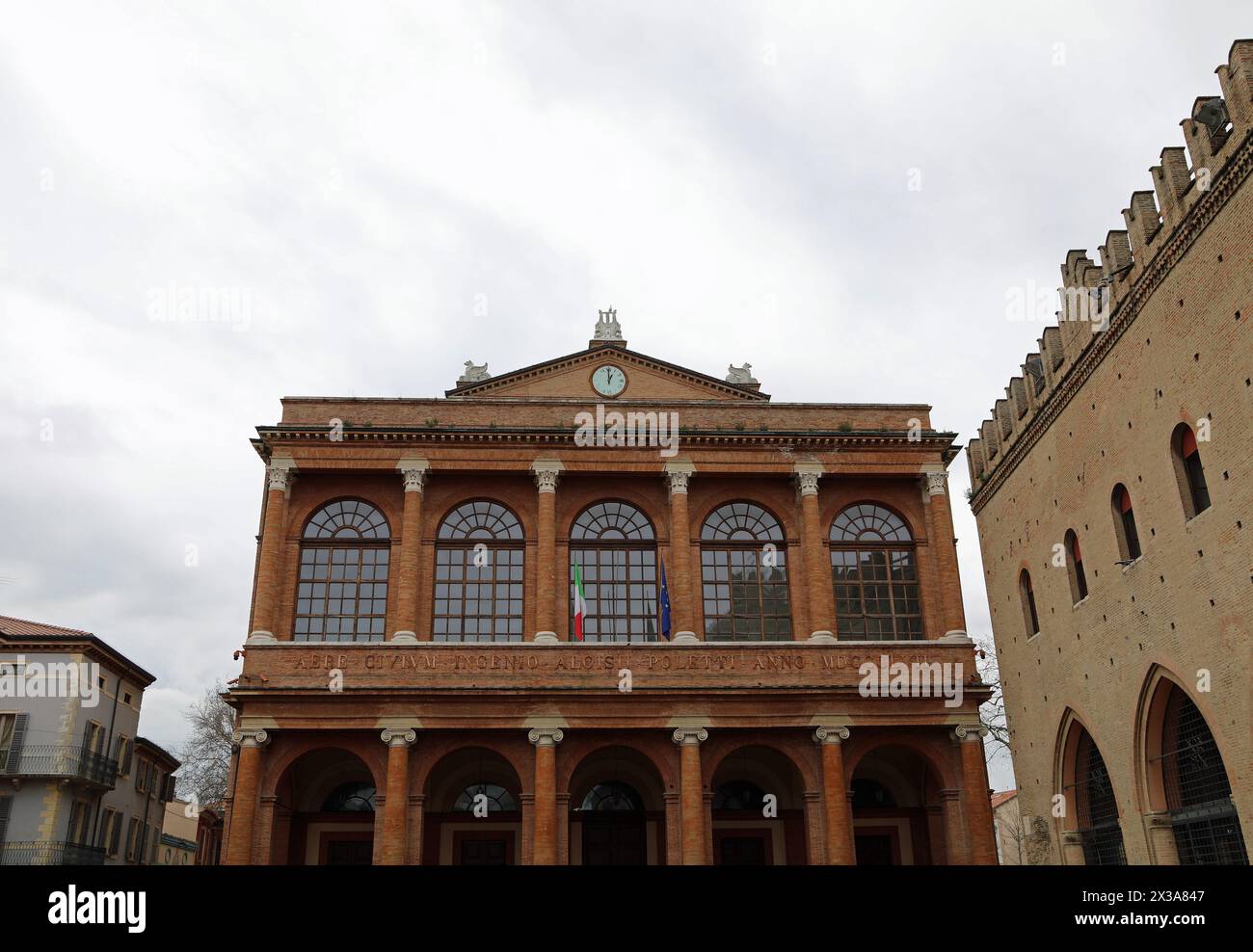 Theatre dedicated to Amintore Galli at Rimini in Italy Stock Photo - Alamy