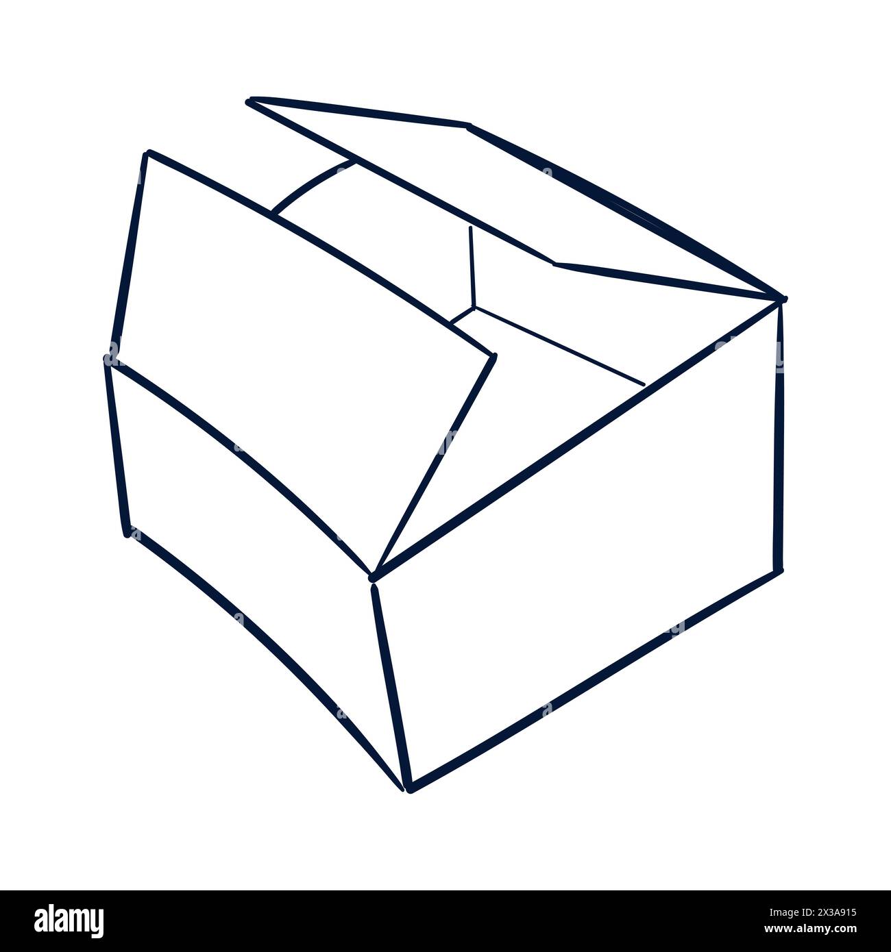 Cardbox drawing hi-res stock photography and images - Alamy
